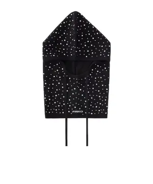 Pinko Crystal-embellished Wool Balaclava - Black