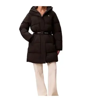 Women's Belted Long Puffer Jackets
