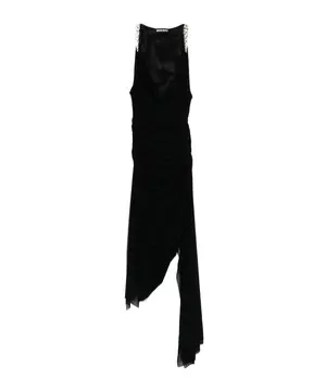 David Koma Asymmetrical Crystal Embellished Dress