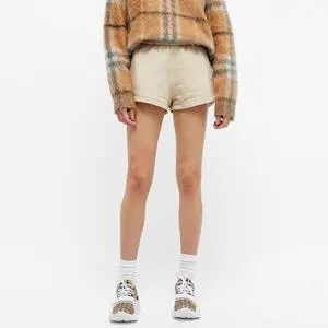 Burberry Embroidered Logo Relaxed Fit Shorts