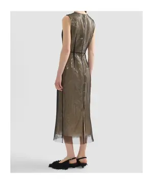 Erdem Layered Embellished Sequined Tulle Midi Dress