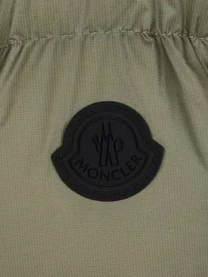 Moncler Hooded Quilted Cotton Jacket - Green