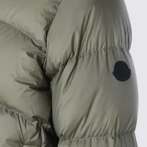 Moncler Hooded Quilted Cotton Jacket - Green