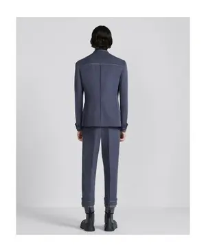 Dior Straight-leg Trousers With Augen Yarn Detail