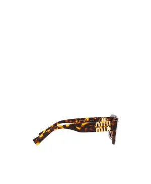 Miu Miu Square Frame Sunglasses - Brown