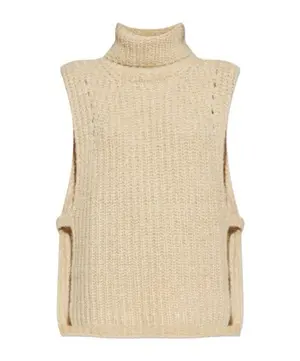 Isabel Marant Étoile High-neck Knitted Vest - Beige