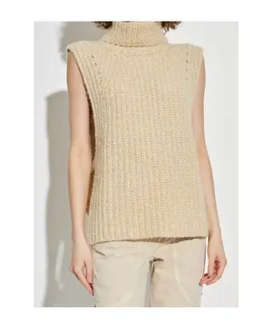 Isabel Marant Étoile High-neck Knitted Vest - Beige