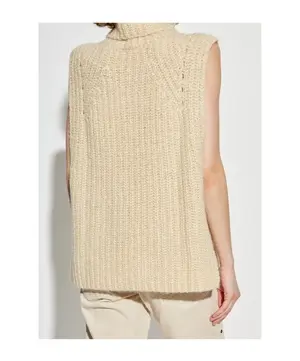 Isabel Marant Étoile High-neck Knitted Vest - Beige