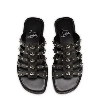 CHRISTIAN LOUBOUTIN Studded Slip-on Sandals