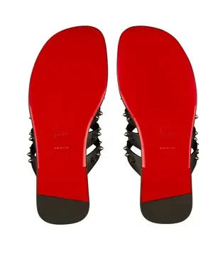 CHRISTIAN LOUBOUTIN Studded Slip-on Sandals