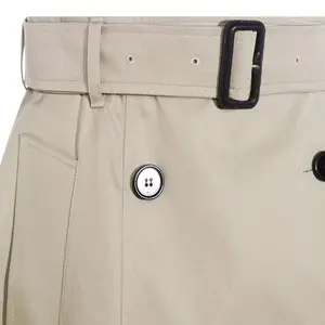 Burberry Gabardine Trench Mini Skirt - Beige