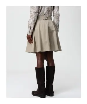 Burberry Gabardine Trench Mini Skirt - Beige