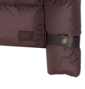 Fendi Zip-up Padded Jacket With Shearling Collar