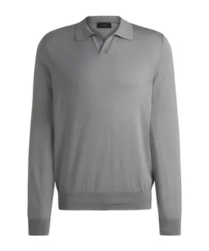 Hugo Boss Long-sleeved Knitwear With Collar