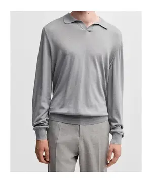 Hugo Boss Long-sleeved Knitwear With Collar