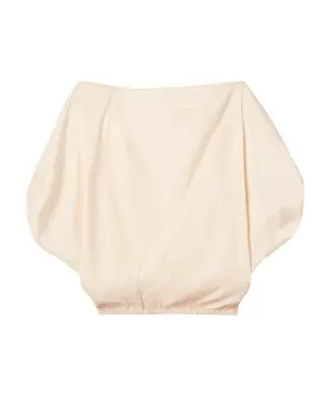 Khaite Niles Cap-sleeved Top - Beige
