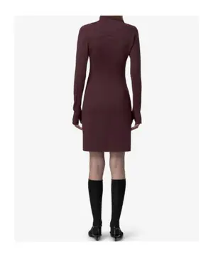 K-WAY High Collar Zip Up Mini Dress