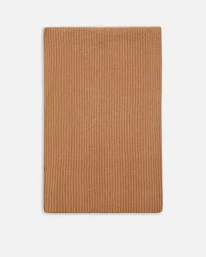 Pinko Logo Patch Knitted Scarf - Brown