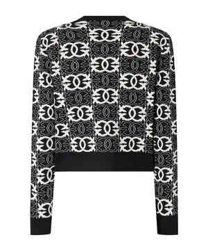 Pinko Love Birds Logo Cardigan - Black