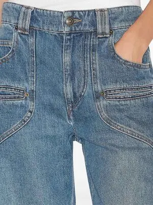 Isabel Marant Étoile Betiane Wide-leg Denim Pants