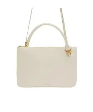 JIL SANDER Logo Embossed Zipped Crossbody Bag