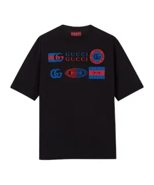 Gucci Printed Jersey T-shirt - Black