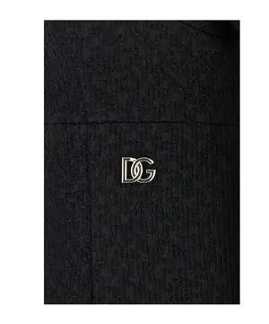 Dolce & Gabbana Appliqué-logo Bouclé Mini Dress