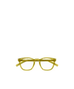 Saint Laurent Round Frame Glasses - Yellow