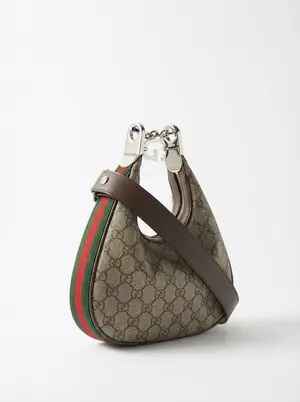 Gucci Gg Supreme Interchangeable Strap Shoulder Bag