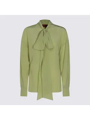 Gucci Neck Bow Crêpe De Chine Shirt - No