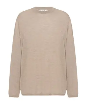 THE ROW Akito Cashmere Sweater - Greige