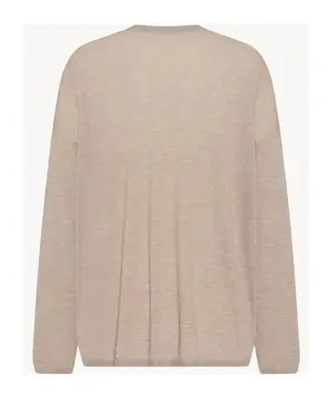 THE ROW Akito Cashmere Sweater - Greige