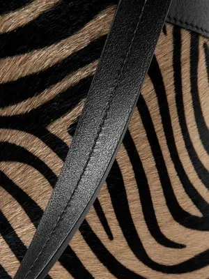 NILI LOTAN Loren Medium -print Calfskin Handbag With Textured Leather