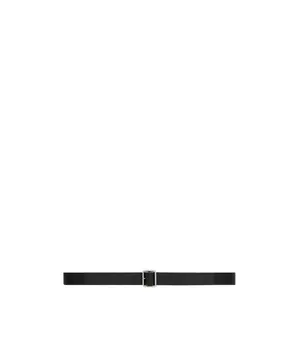 Saint Laurent Thin Belt With Buckle - Black