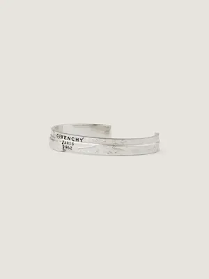Givenchy Logo Engraved Tape Cuff Bracelet