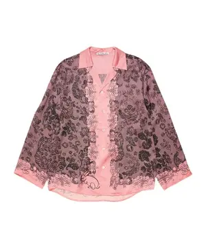 Acne Studios Floral Printed Long-sleeved Shirt