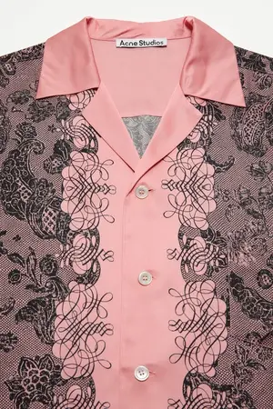 Acne Studios Floral Printed Long-sleeved Shirt