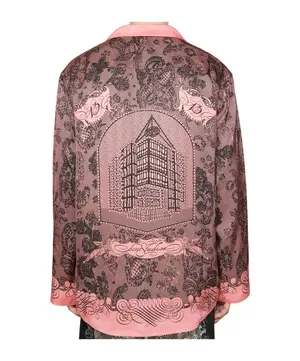 Acne Studios Floral Printed Long-sleeved Shirt