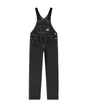 Carhartt Work In Progress Logo-patch Straight-leg Dungarees - Black