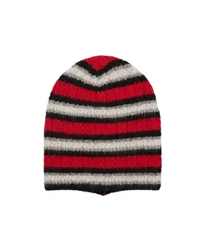 ERL Striped Knit Beanie - Red
