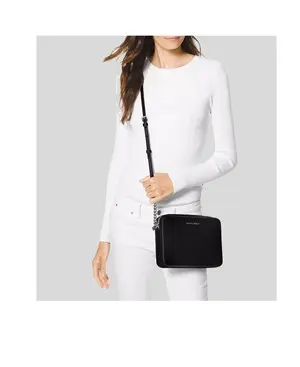 Michael Kors Jet Set Saffiano Leather Crossbody Bag