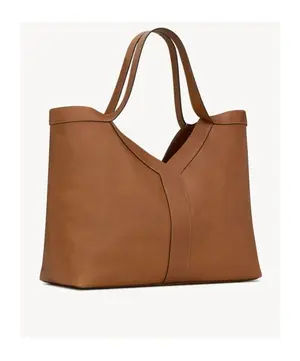 Saint Laurent Y Tote In Leather - Brick
