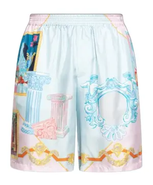 Versace Pattern-printed Shorts - Blue