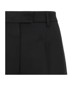 Prada Pleated Tapered-leg Trousers - Black