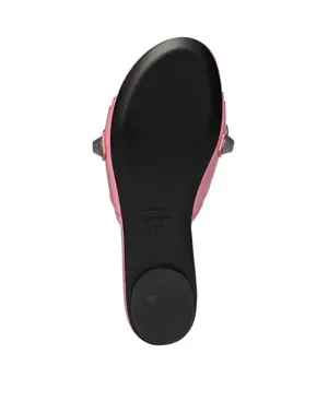 Balenciaga Cagole Open Toe Flat Sandals - Pink