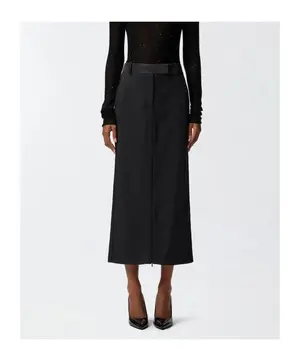 Pinko Slim-fitting Calf-length Slit Skirt