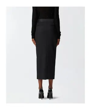 Pinko Slim-fitting Calf-length Slit Skirt