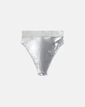 Versace Metallic Bikini Bottoms