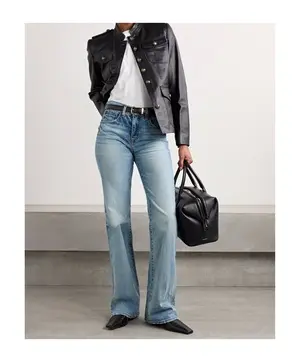 NILI LOTAN Celia High Waist Denim Trousers