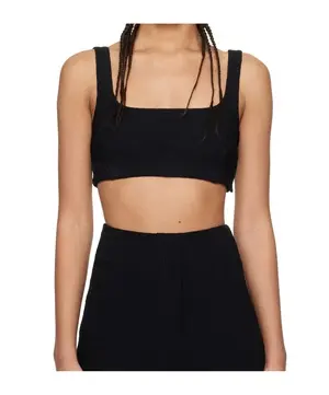 Nanushka Square Neck Cropped Bralette